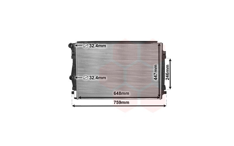 Golf 7 Radiator 1.4 TSi HD / 1.4 GTE hybrid / 2.0 TDi HD - Burg Onderdelen